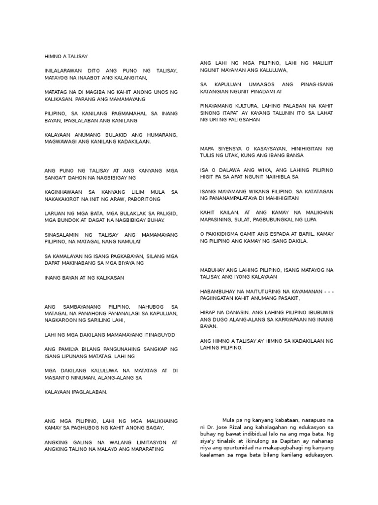 Himno A Talisay | PDF