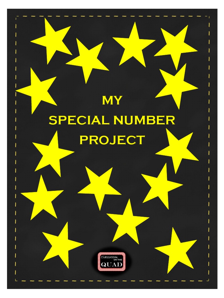 MY Special Number Project: ©2012 Classroom On The Quad | PDF ...