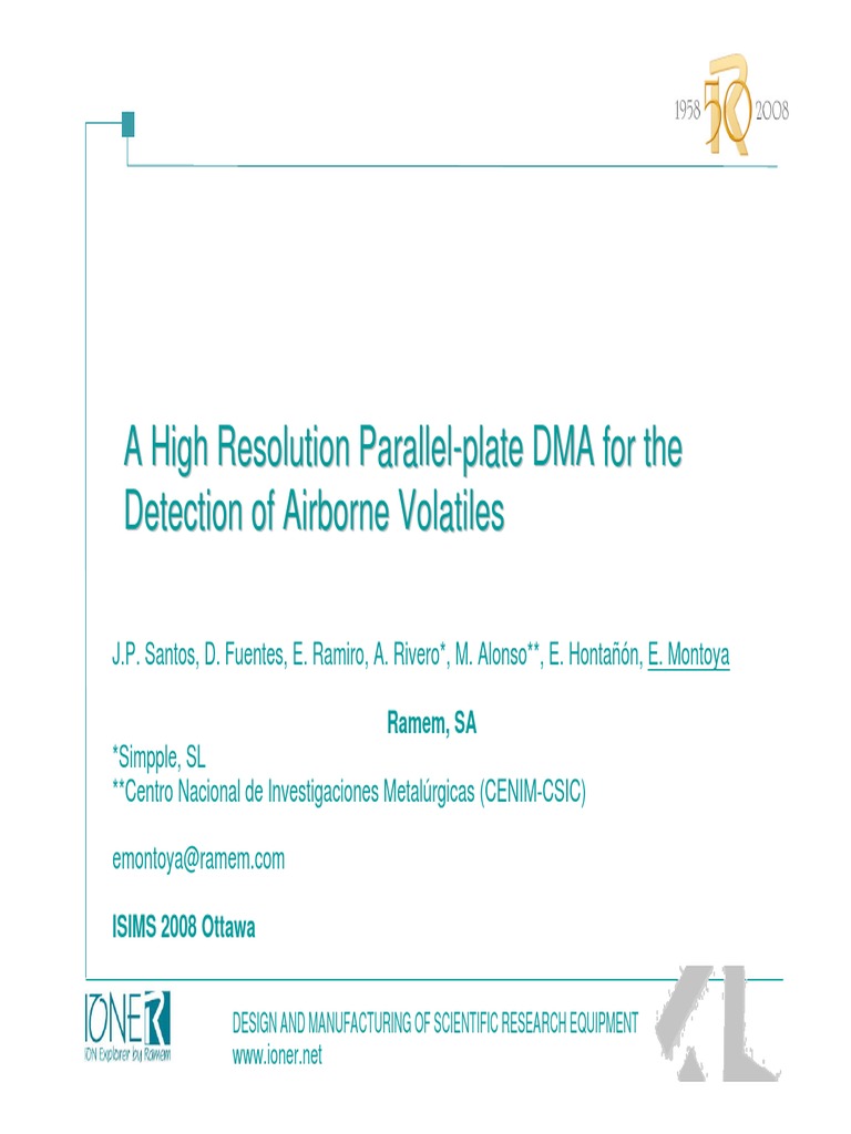 High-Resolution DMA for VOC Detection | PDF | Volatile Organic Compound ...