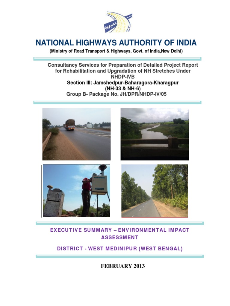 National Highways Authority of India | PDF | Environmental Impact ...