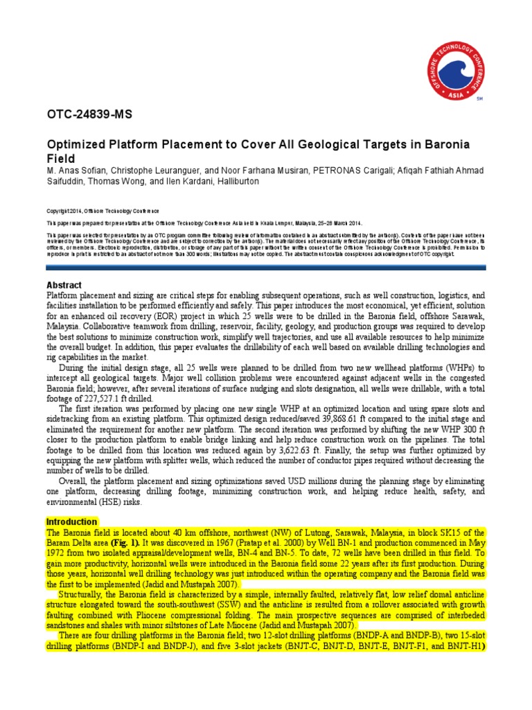 OTC - Optimized Platform Placement To Cover All Geological Targets in ...