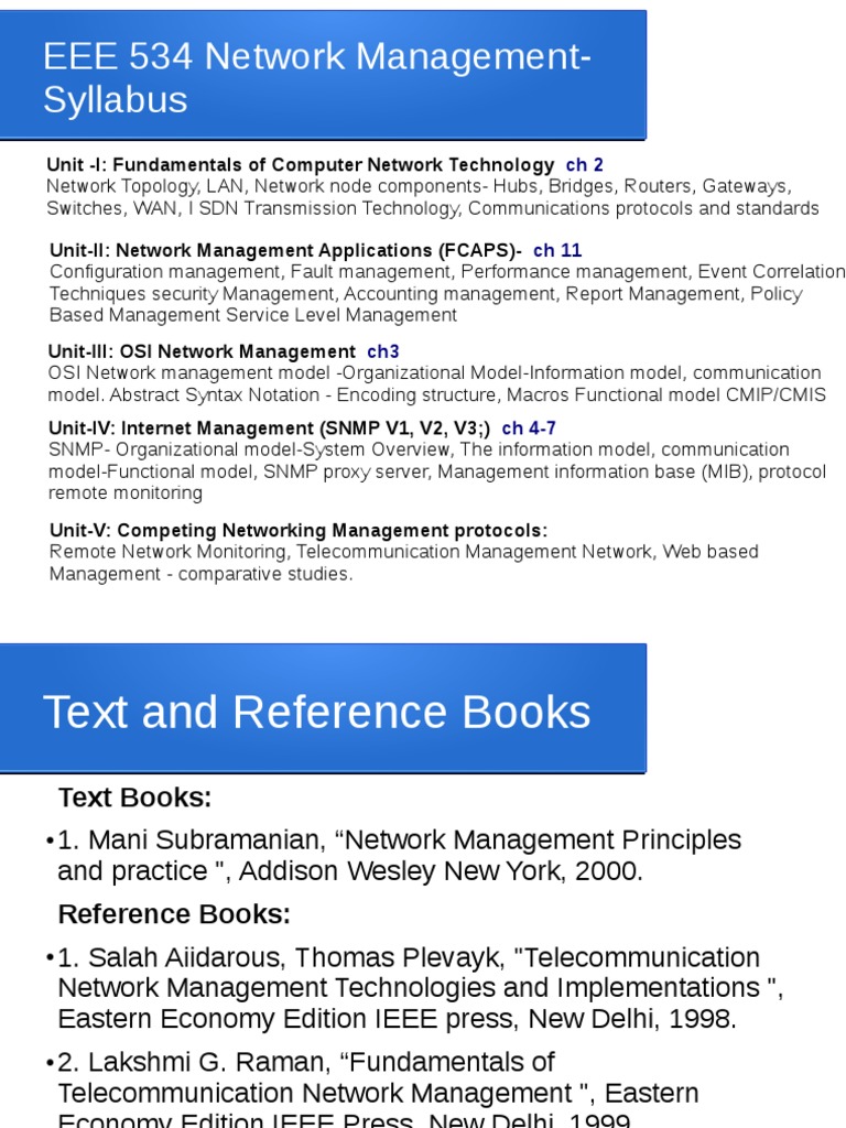 Network Management Fundamentals: An Introduction to the Key Concepts ...