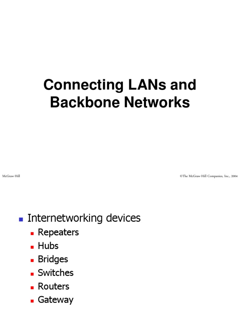Internetworking Devices | PDF | Network Switch | Computer Network