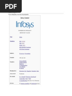 Company Profile of Infosys | PDF | Company Information | Business