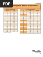AWG to mm2 Conversion Guide | PDF | Wire
