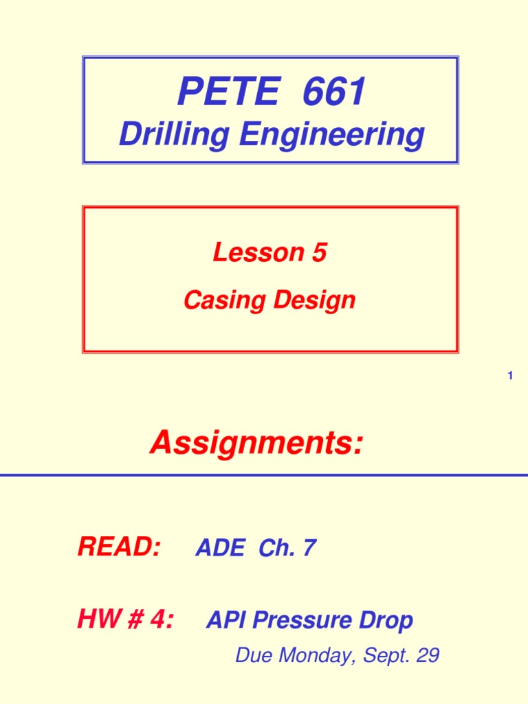 Casing Design Fundamentals: A Lesson on Casing Types, Classification ...