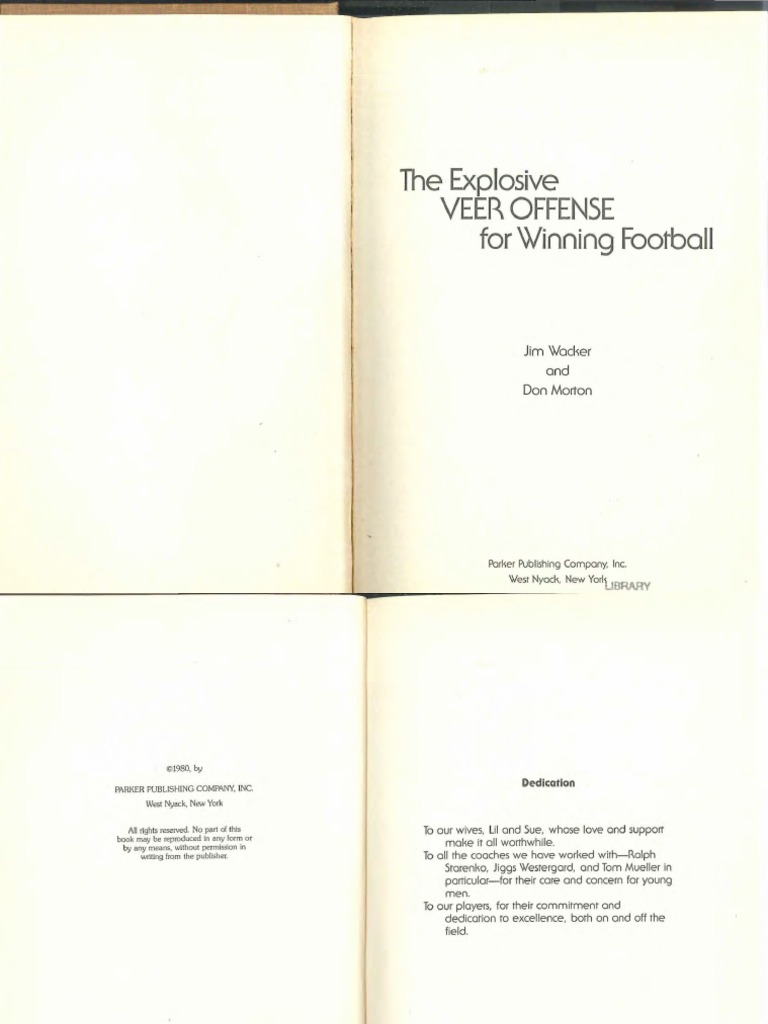 The Explosive Veer Offense Book 1 | PDF | Quarterback | Team Sports