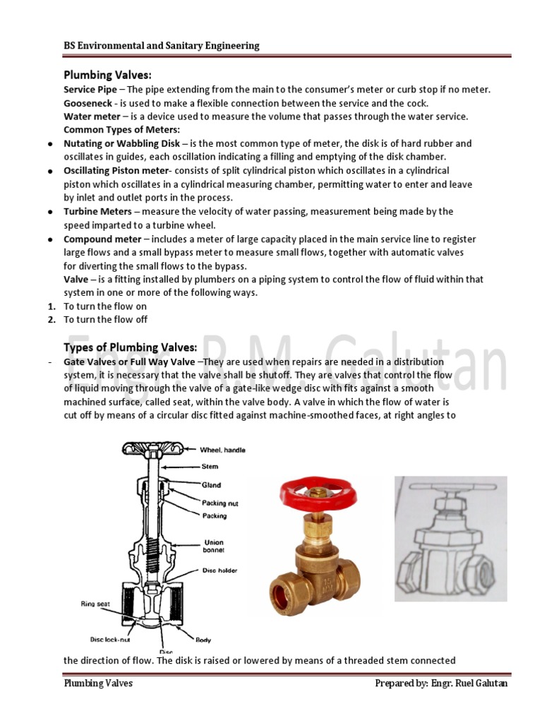 Plumbing Valves | PDF | Valve | Tap (Valve)