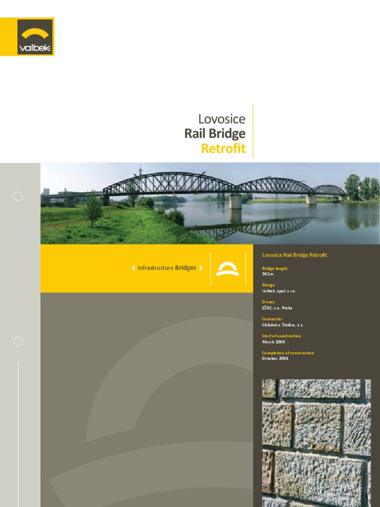 Lovosice Rail Bridge Retrofit | PDF | Bridge | Structural Engineering