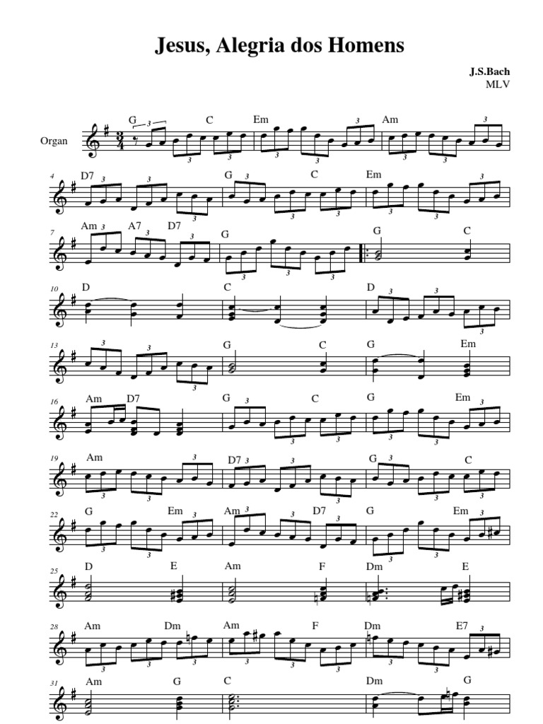 Jesus, Alegria Dos Homens | PDF