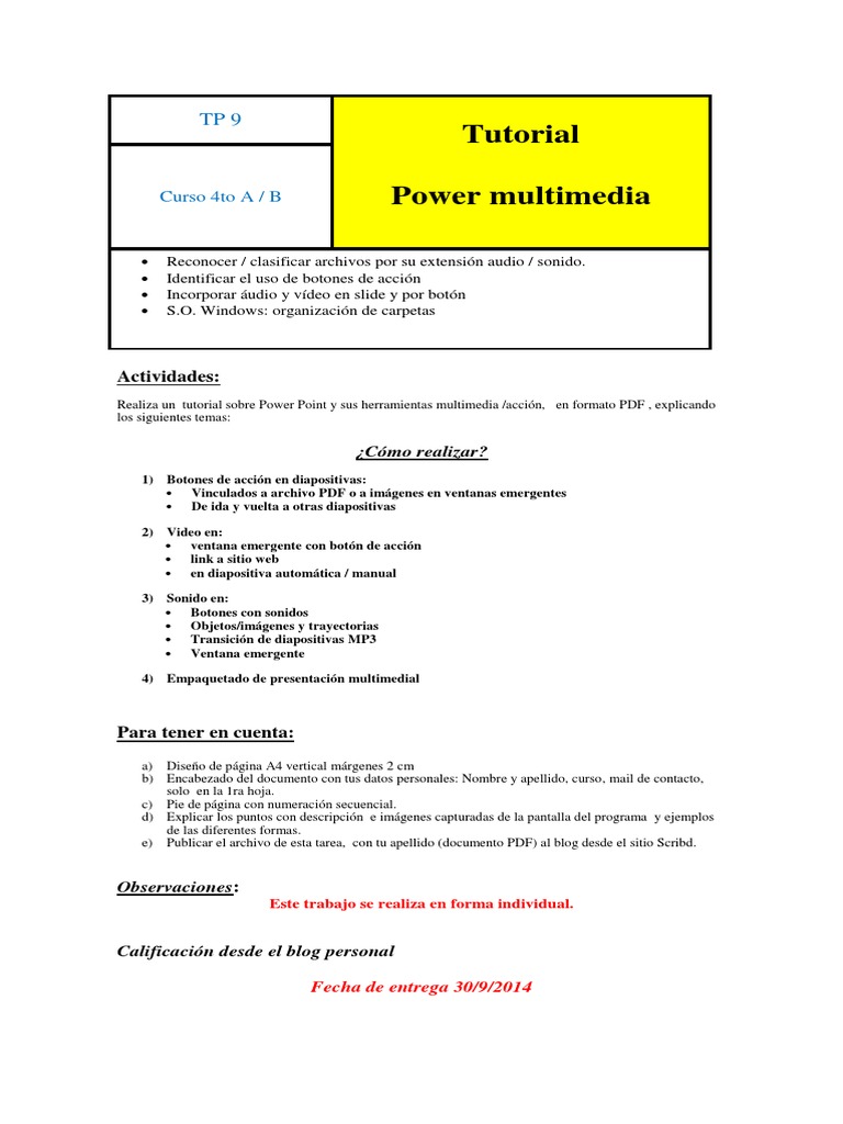 TP 9 Tutorial Power Point | PDF