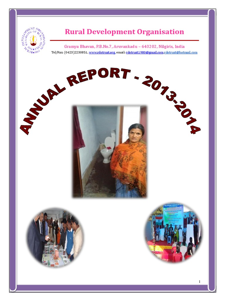 RDO TRUST Annual Report 2013-2014 | PDF | Sanitation | Microfinance