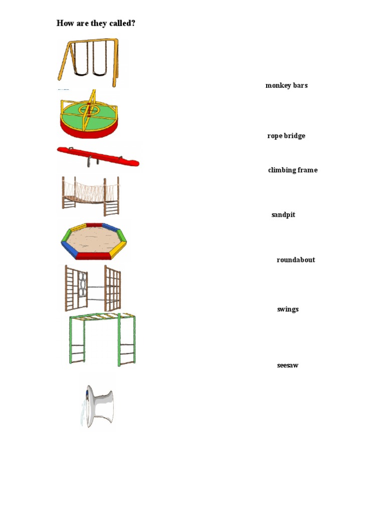 How Are They Called?: Monkey Bars | PDF