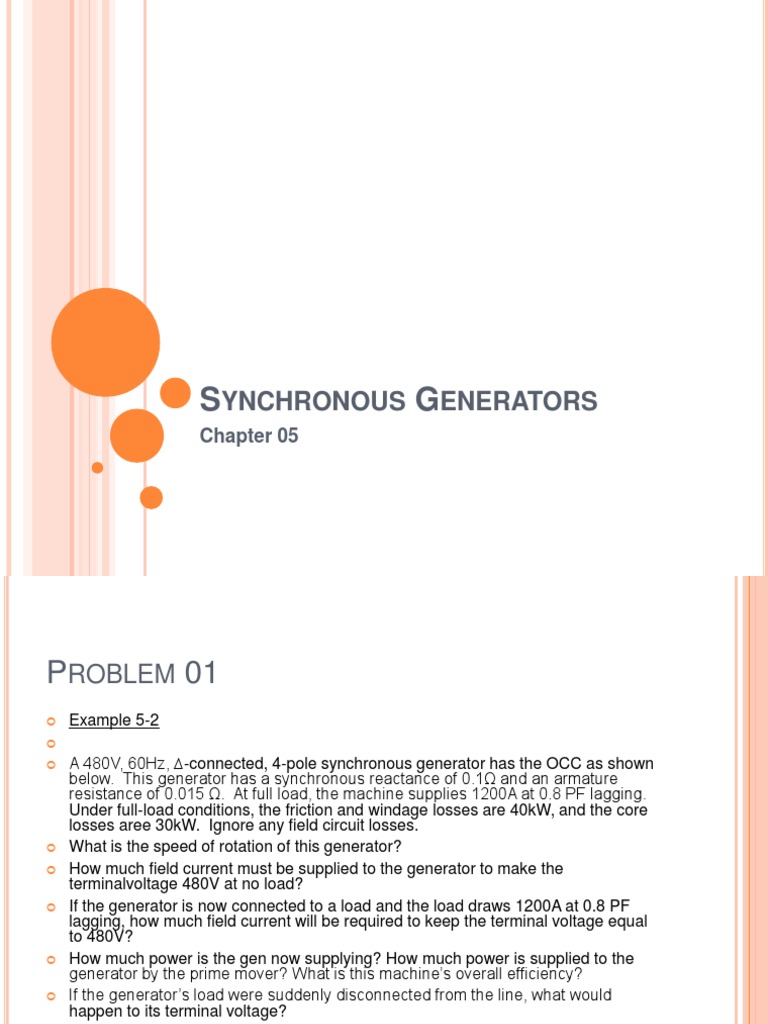 Synchronous Generator | PDF | Electric Generator | Manufactured Goods
