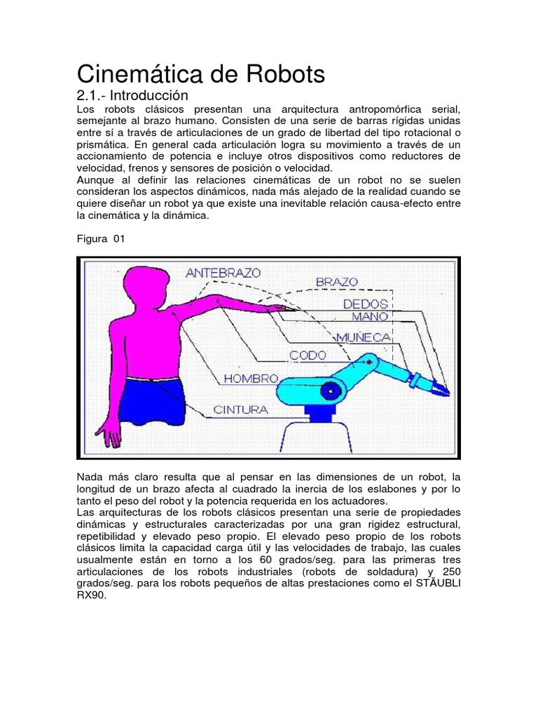 Cinemática de Robots | PDF | Mecanica clasica | Física
