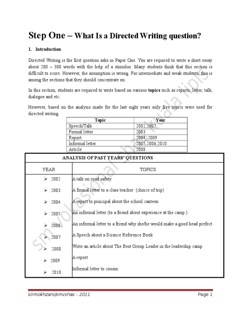 Directed Writing Module | PDF | Nature