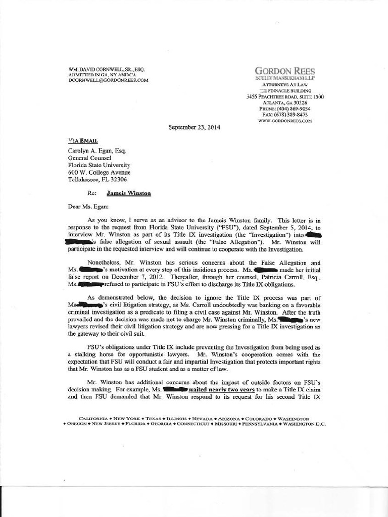 The Letter | PDF | Title Ix | Due Process Clause