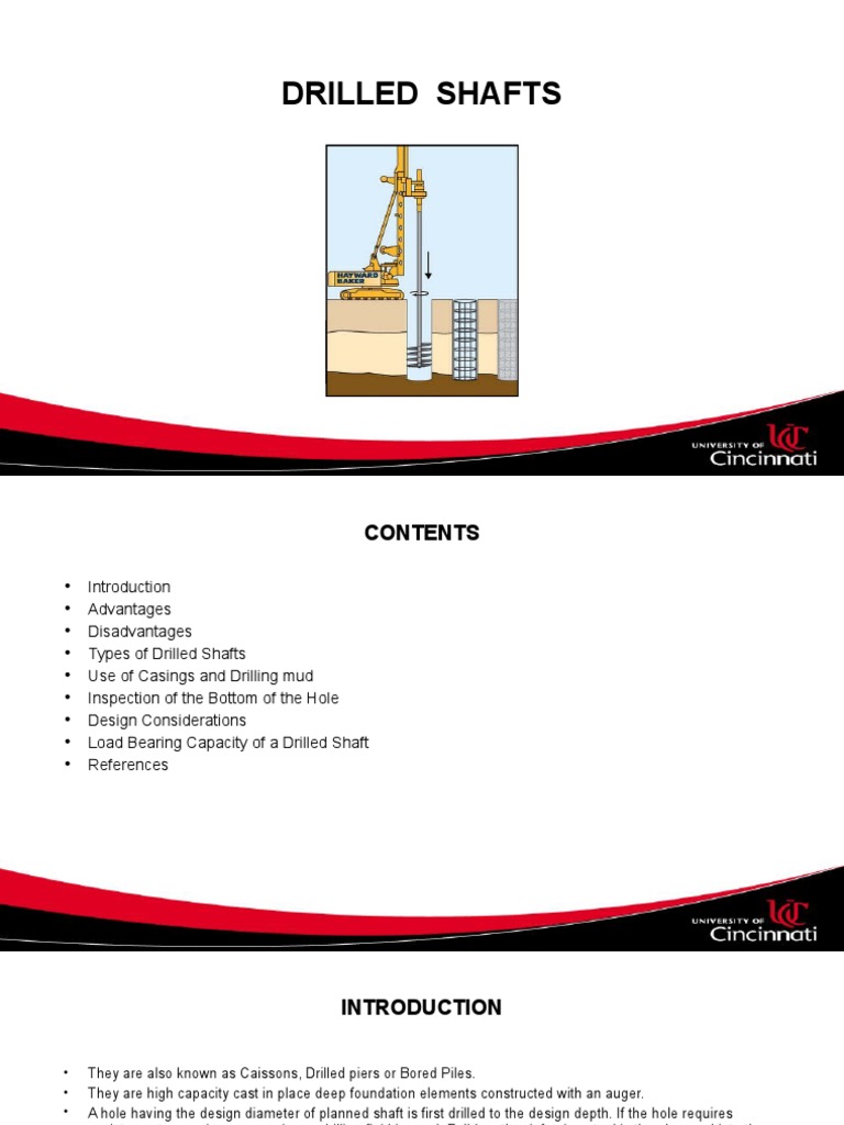 Drilled Shafts | PDF | Deep Foundation | Architectural Elements