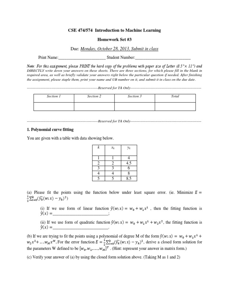 Homework Set 3 Pdf Normal Distribution Applied Mathematics