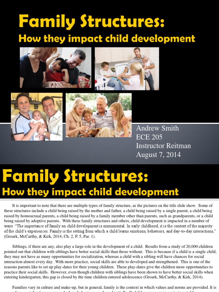 Family Structures Impact On Child Development Discussion | PDF | Child ...