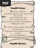 Deped Vision, Mission, Goals | PDF | Education Theory | Communication