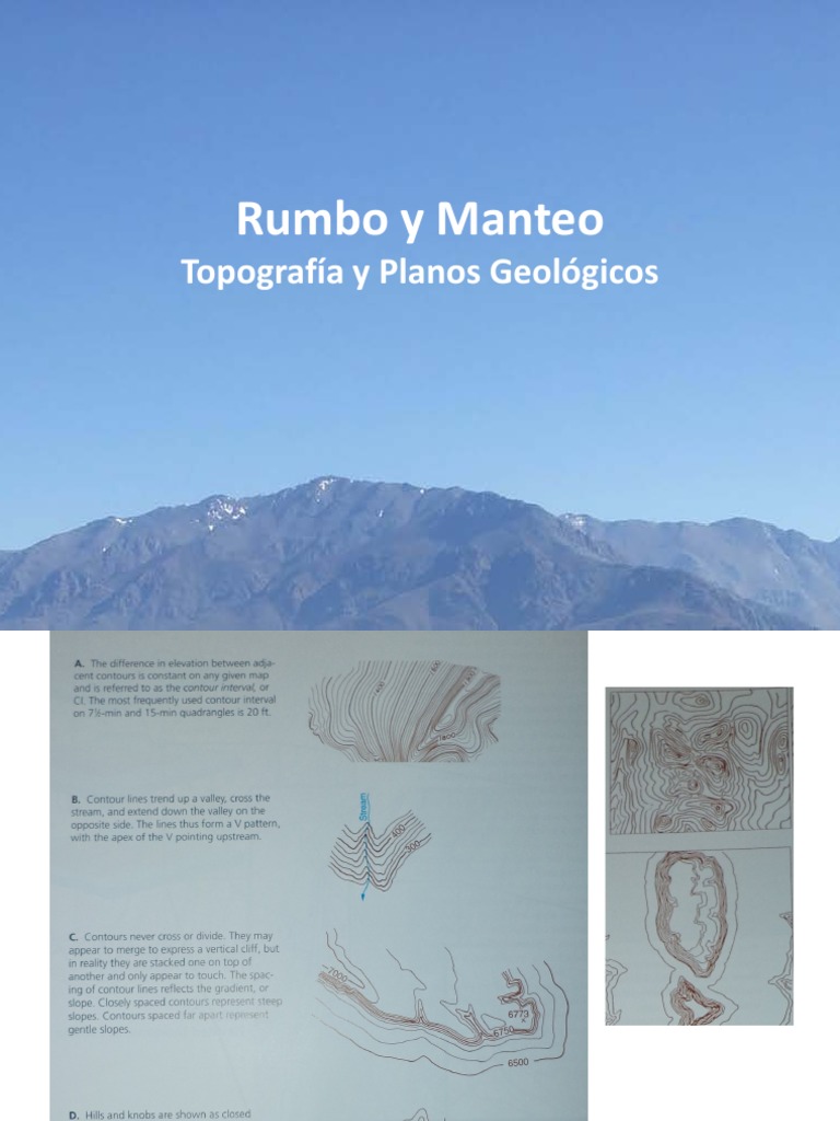 Rumbo y Manteo en Geología Estructural | PDF | Ciencias de la Tierra ...