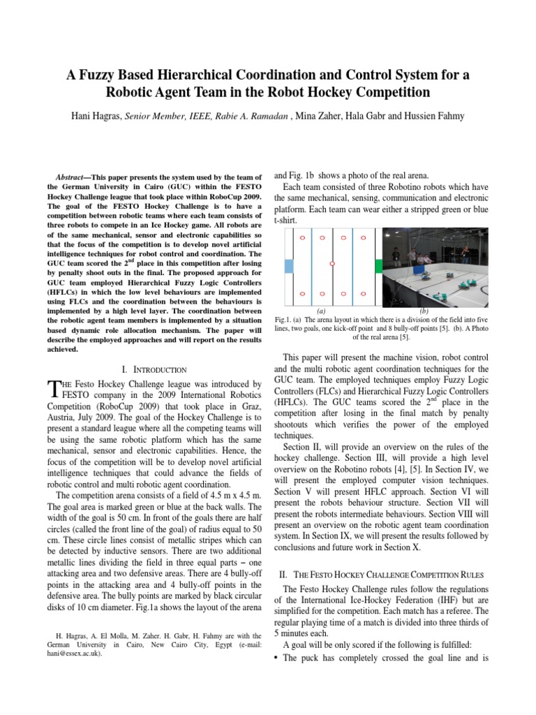 A Fuzzy Based Hierarchical Coordination | PDF | Fuzzy Logic | Image Segmentation