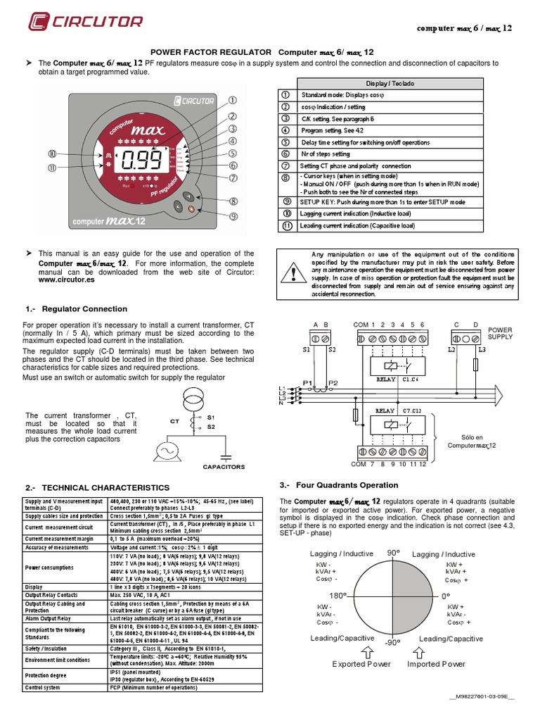 circutor max12-This manual is an easy guide for the use and operation ...