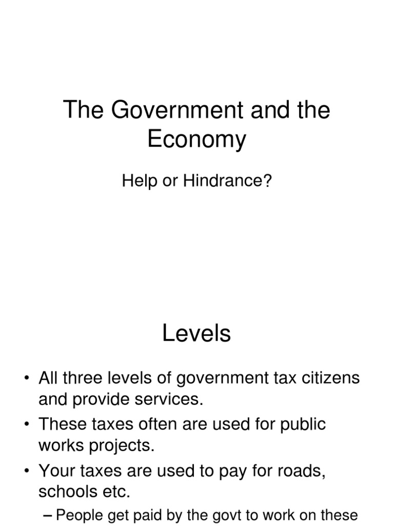 The Government and The Economy2 | PDF | Welfare | Taxes