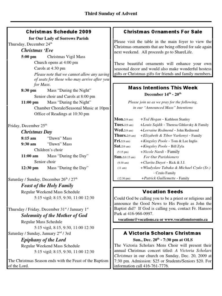 2009 - Third Sunday of Advent | PDF | Advent | John The Baptist