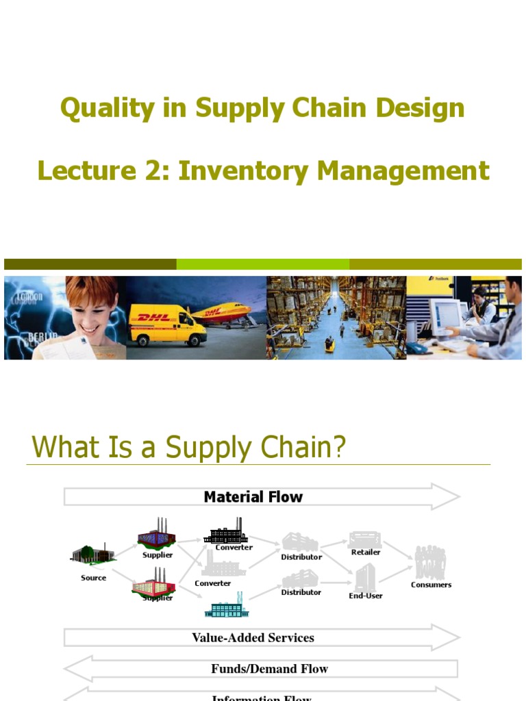 Lecture 02 - Inventory Management | PDF | Inventory | Supply Chain