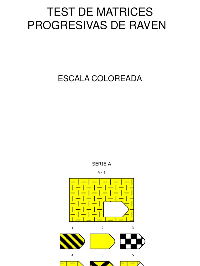 Raven Escala de Colores | PDF