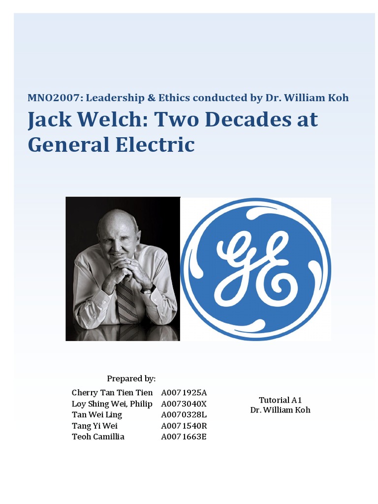 Jack Welch: Leadership at GE | PDF | General Electric | Leadership