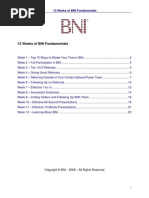 BNI Meeting Script - Eng | PDF
