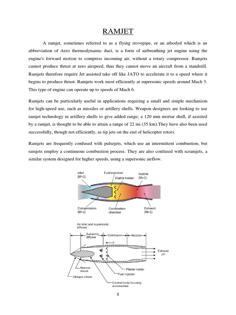 Ramjet | PDF | Jet Engine | Mach Number