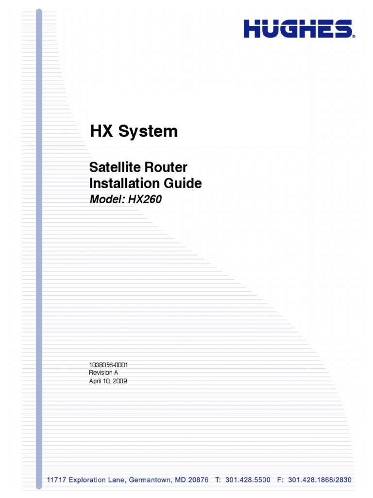 HX260 Install 1038056-0001 A | PDF | Forward Error Correction ...