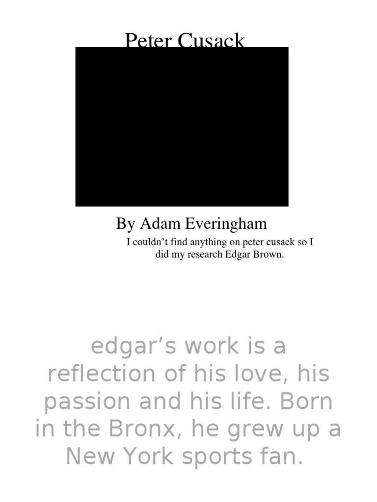 Peter Cusack: by Adam Everingham | PDF