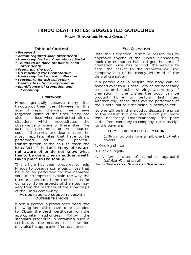 Hindu Death Rituals Explained: A Comprehensive Guide to Performing Last ...