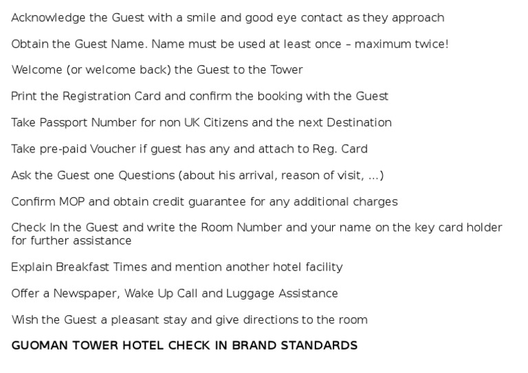 Check in Sort The Steps | PDF | Business