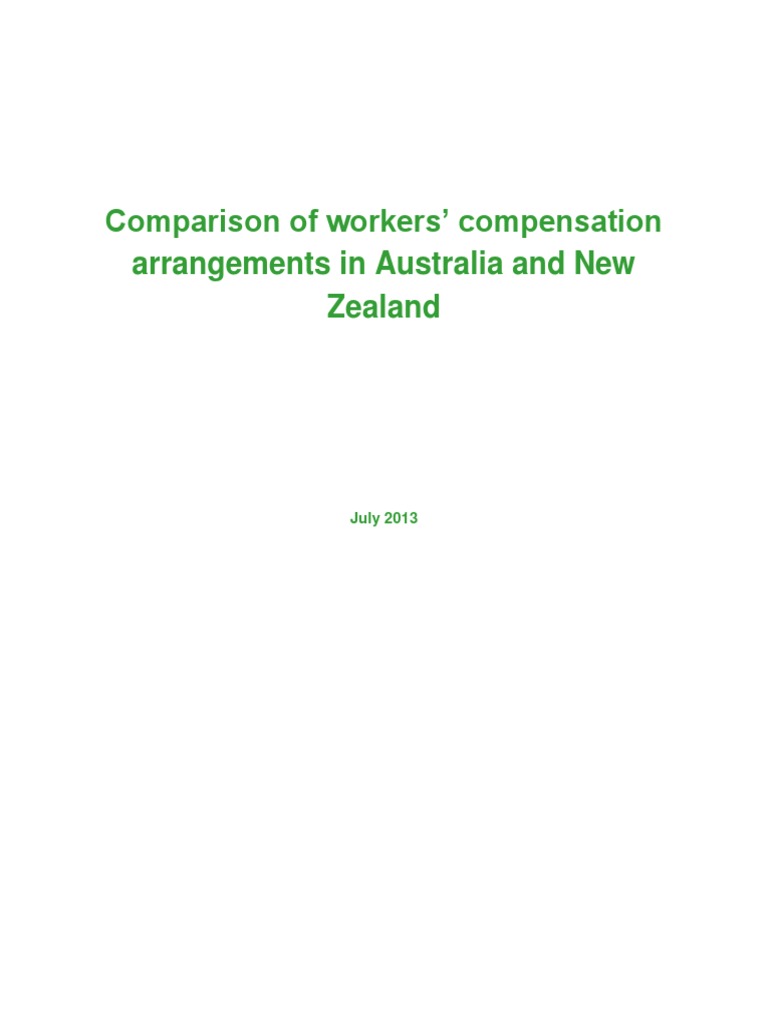 Comparison of Workers Compensation Arrangements | PDF | Workers ...