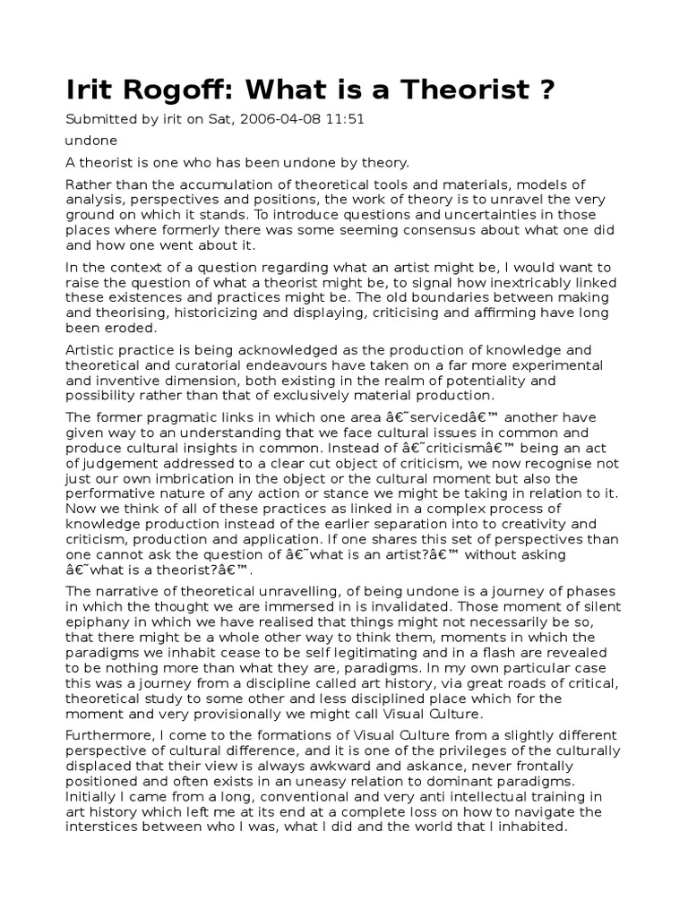 Irit Rogoff | PDF