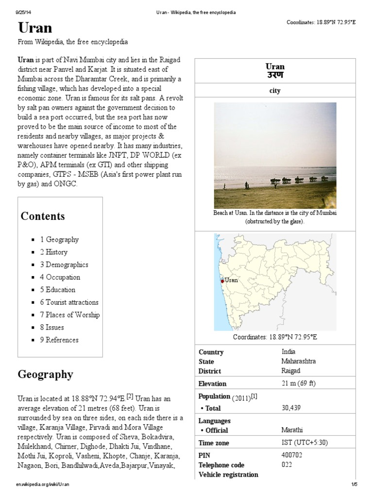 Uran - Wikipedia, The Free Encyclopedia | Religion And Belief