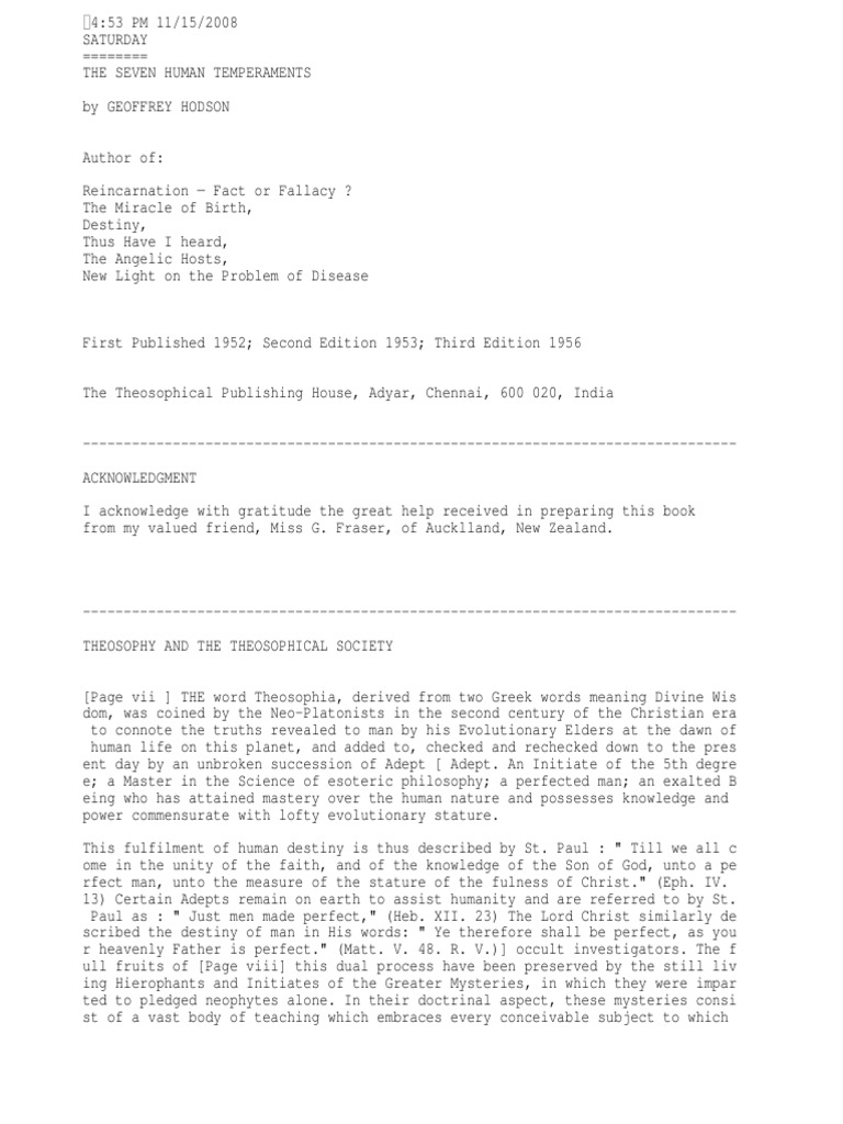 7 Rays | PDF | Theosophy | Helena Blavatsky