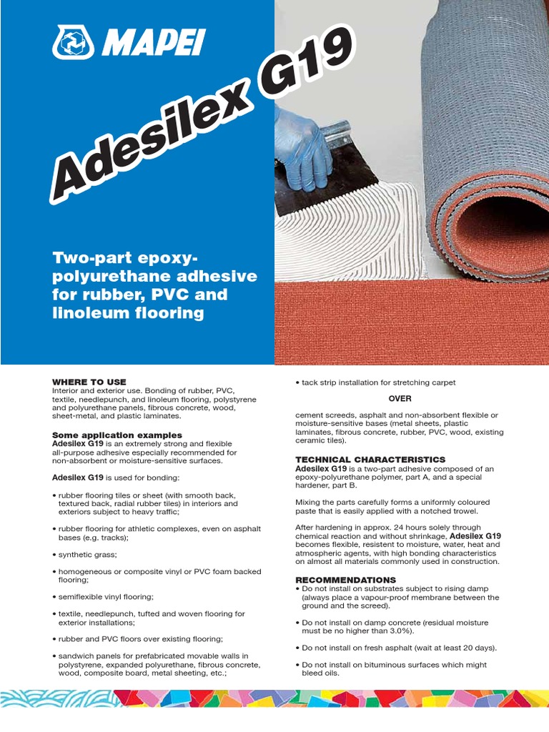 Mapei G19 | PDF | Flooring | Adhesive