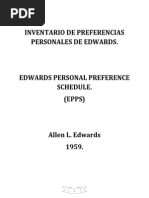 Manual del Test EPPS de Allen L. Edwards | PDF | Comportamiento ...