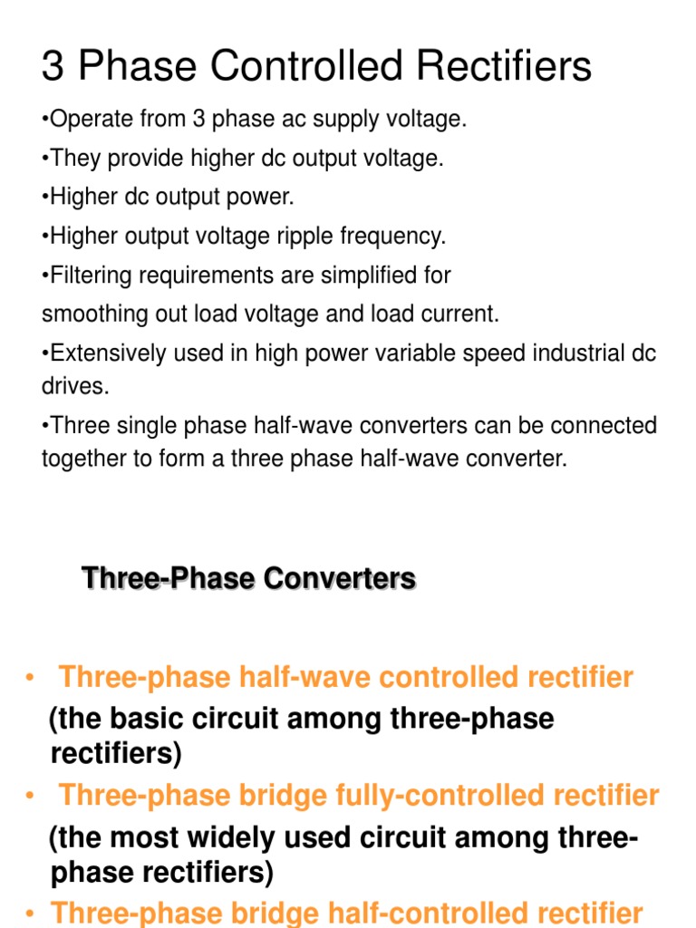 Maximizing Output Power: Analyzing Three-Phase Half-Wave Controlled ...