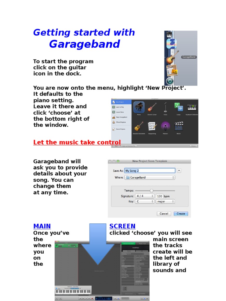 Beginner's Guide to GarageBand Setup | PDF | Software | Leisure