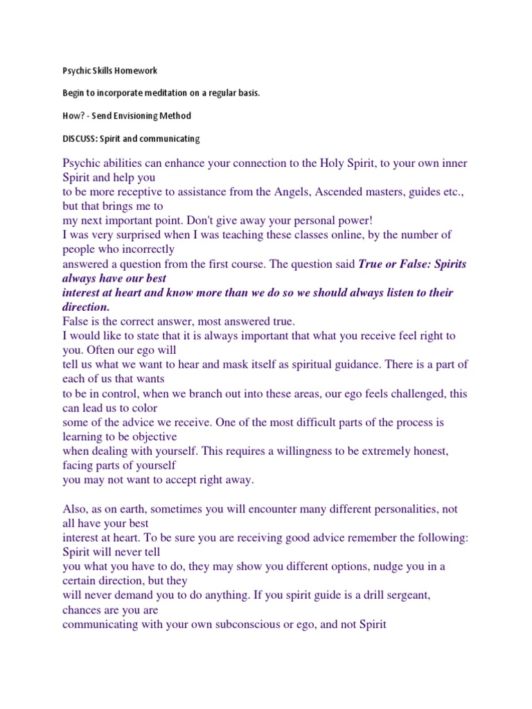 Psychic Skills Exercises | PDF | Gratitude | Meditation