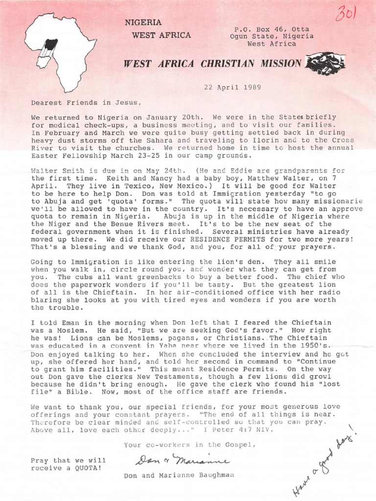 Missionary Life and Tragedy in Nigeria | PDF | Nigeria | Prayer