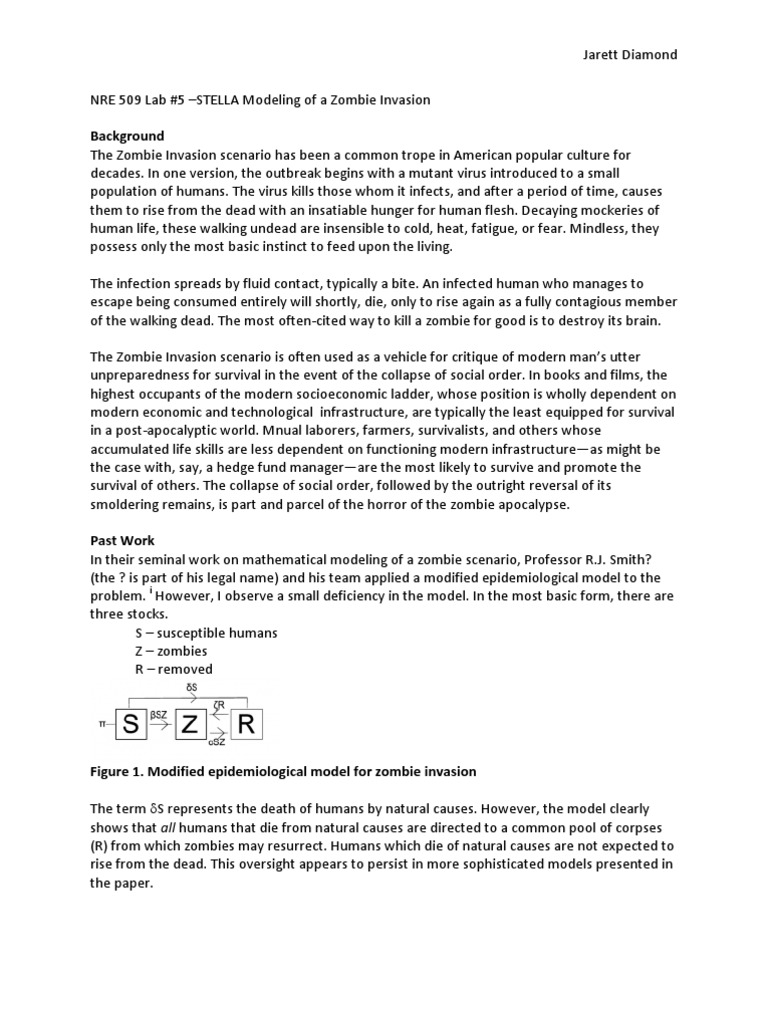 STELLA Modeling of A Zombie Invasion | PDF | Zombies | Infection